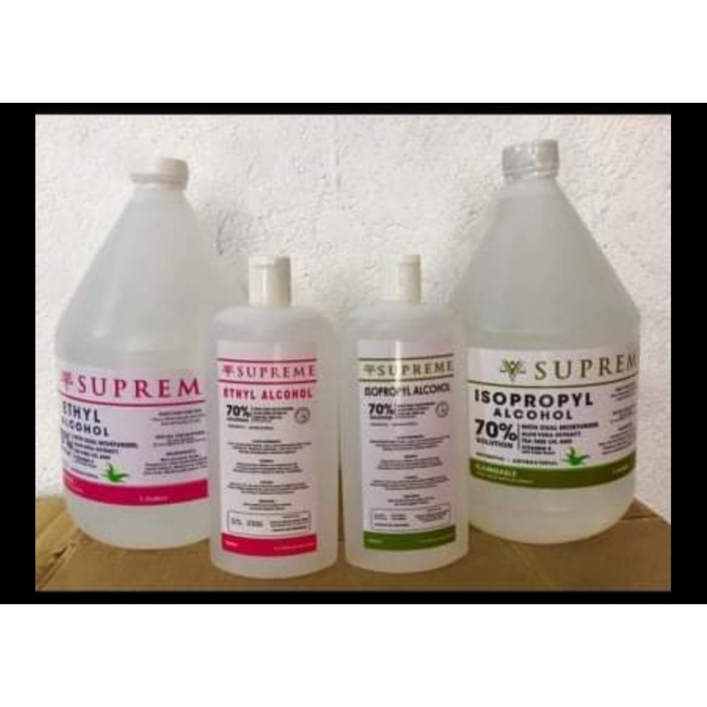 Supreme Ethyl Alcohol 70% - 1 gallon | Shopee Philippines