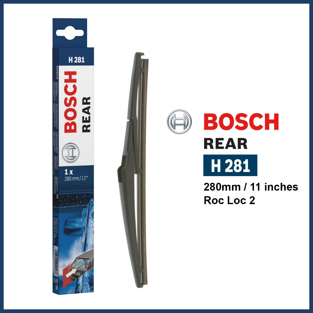 Bosch H281 Rear Wiper Raize Accent Kona Sorento Soul Rio Ertiga XL7 Hyundai Kia 11 inches ...