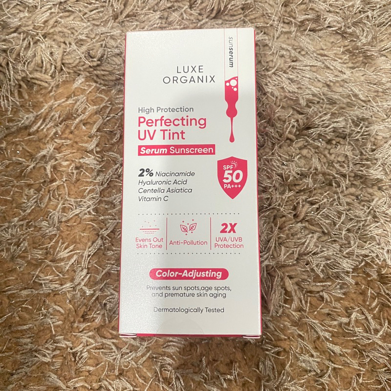 Luxe organix perfecting Uv Tint serum sunscreen/spf 50/40g | Shopee Philippines