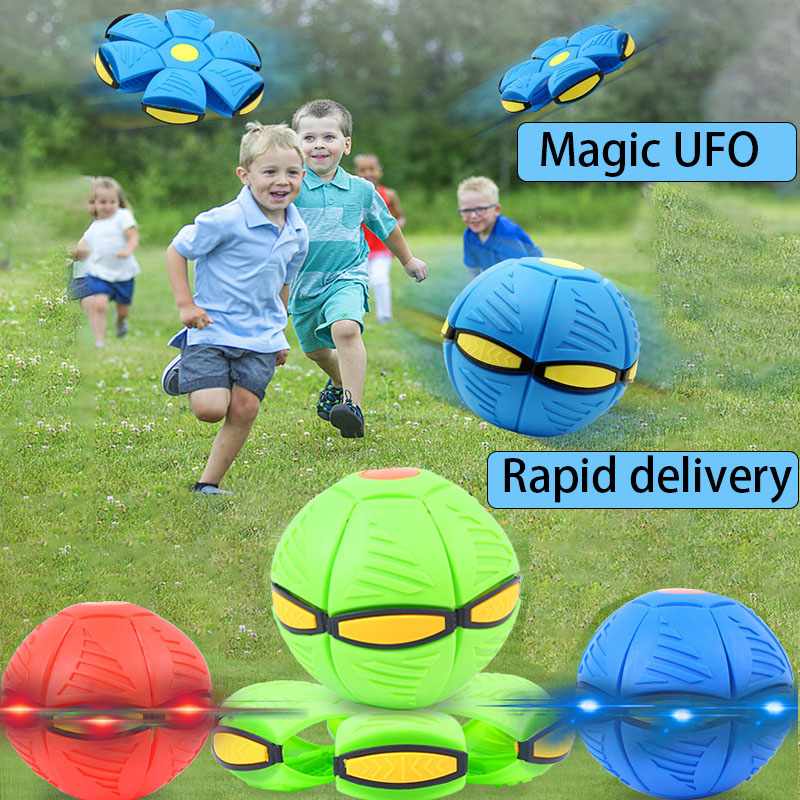NEW Magic UFO Flying Ball Throw Disc Ball with LED Light For Outdoor ...