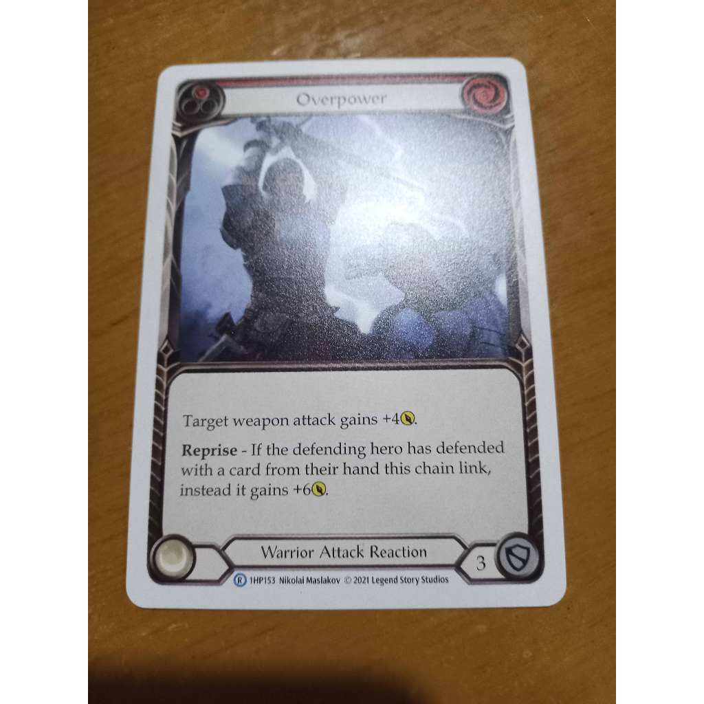 FAB Flesh and Blood TCG: Overpower History Pack Vol 1 Warrior Attack ...