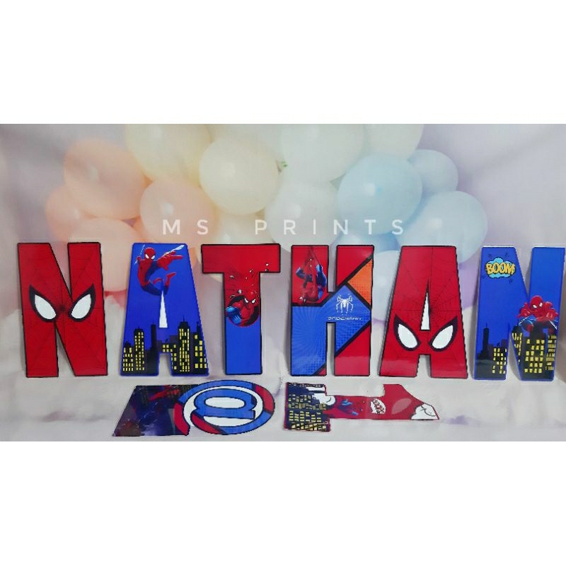spider man letter standee with stand! | Backdrop | Shopee Philippines