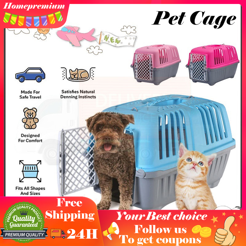 Pet Travel Cage Pet Carrier Dog Cat Crates Airline Approved Pet ...