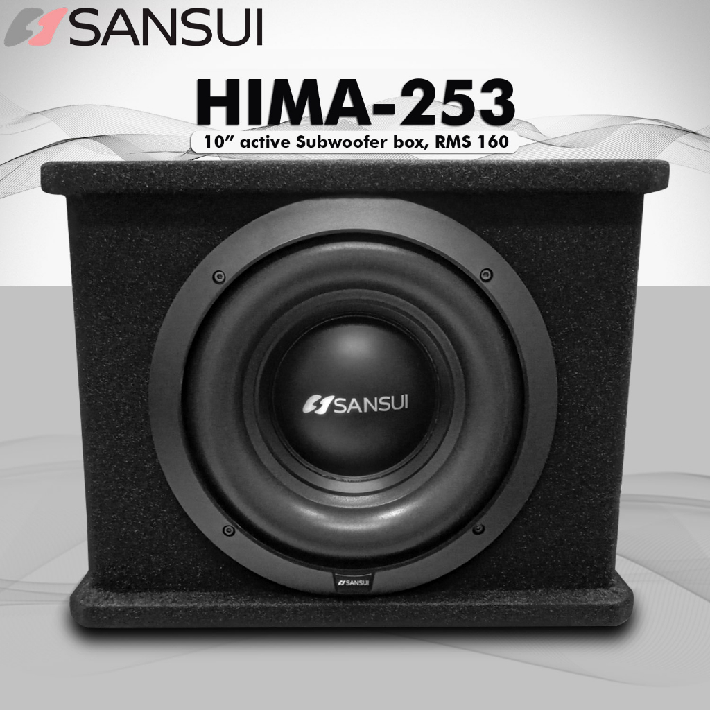 SANSUI 10" ACTIVE SUBWOOFER BOX "HIMA 253" | Shopee Philippines
