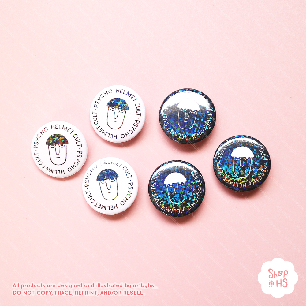 Mob Pyscho 100 Psycho Helmet Cult Button Pin | Shopee Philippines