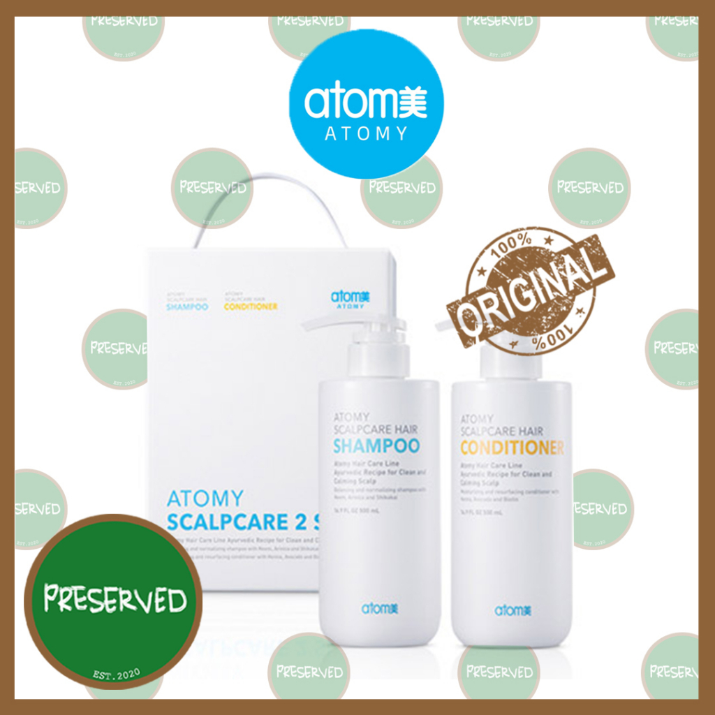 Atomy Korea Scalpcare Hair Shampoo and Conditioner Set (500ml) | Shopee ...