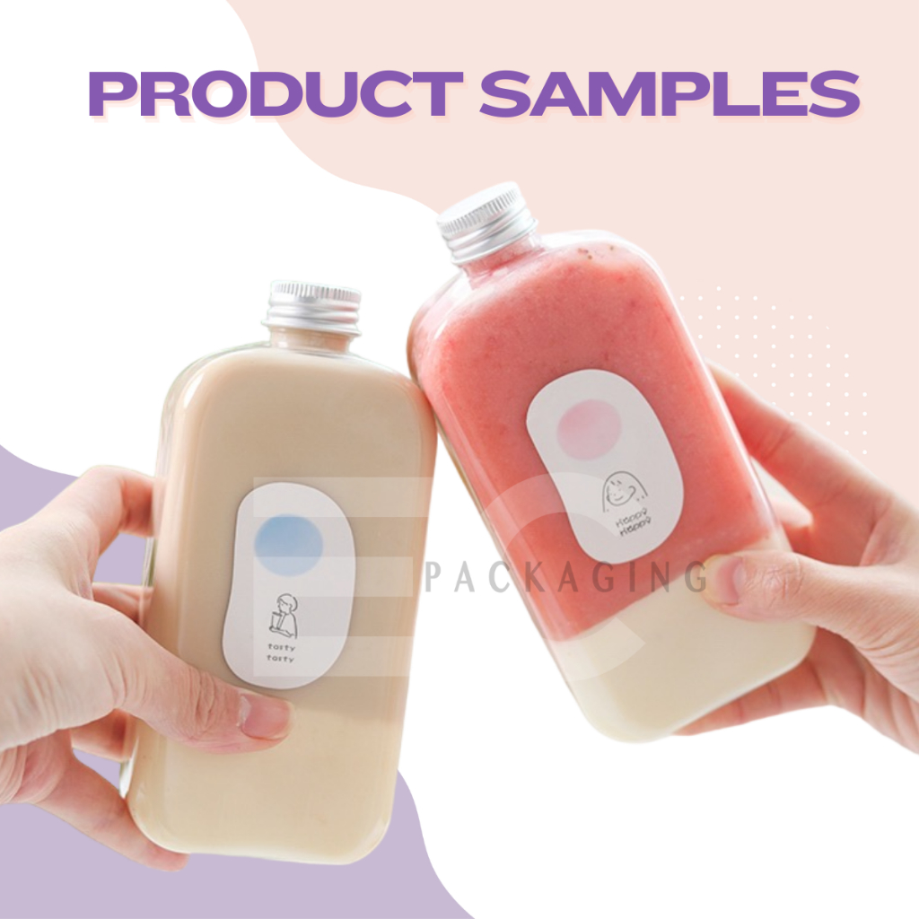 [EC] Machi PET Plastic Bottle 400ML 500ML Capacity W/Aluminum Cap For ...