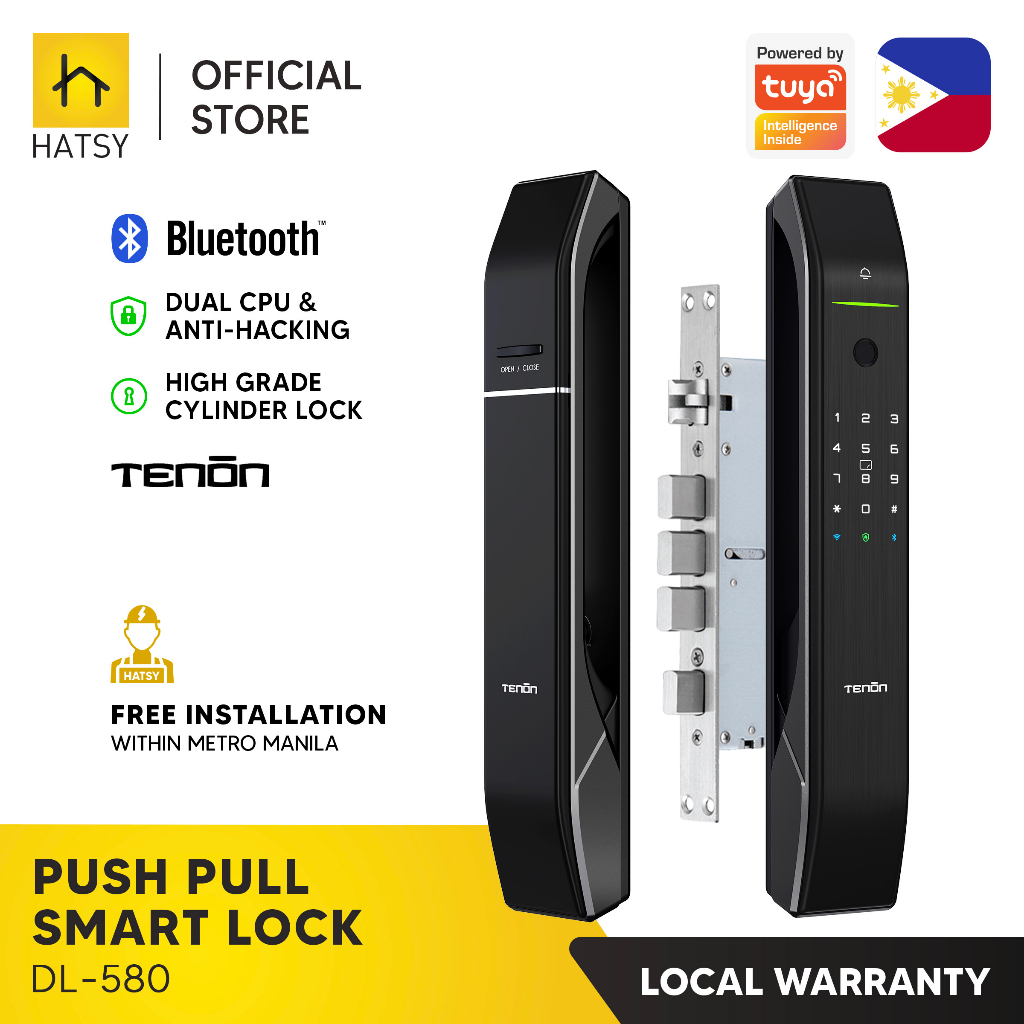 HATSY - PUSH PULL BLUETOOTH SMART LOCK, FREE INSTALLATION WITHIN METRO ...