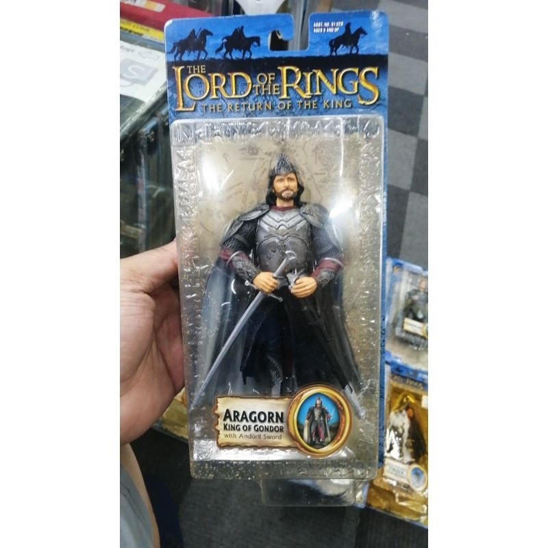 Toy biz Lord of The Rings ROTK Misc Aragorn King of Gondor | Shopee ...
