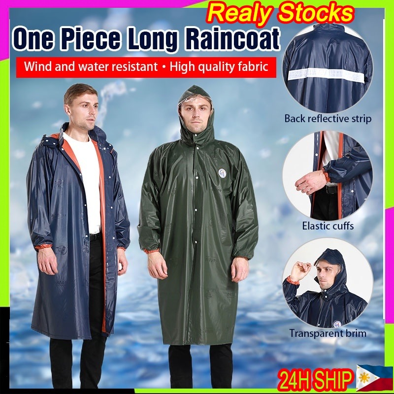 Poncho Raincoat for Motorcycle Rider Thick Nylon Waterproof One-piece ...