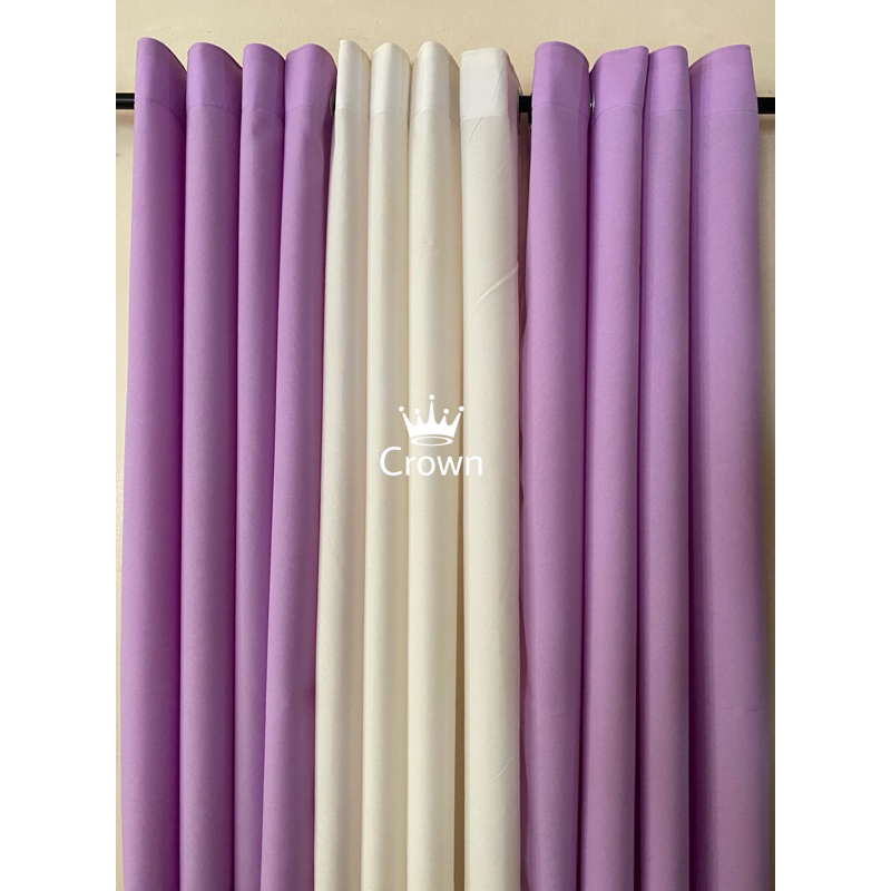 CROWN - Plain Purple Ring Curtain ( 6ft/7ft Curtain ) - sold per piece ...