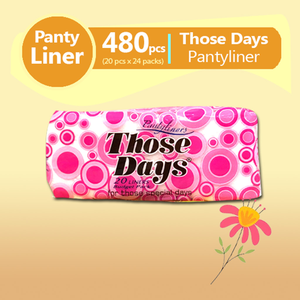 Those Days Panty Liner (20pcs x 24 packs) 480 pcs | Shopee Philippines
