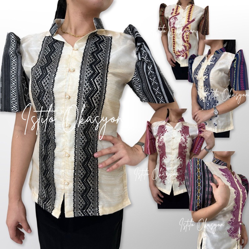 Modern Filipiniana MC ETHNIC BLOUSE w/ BURDA - Modern Filipiniana ...