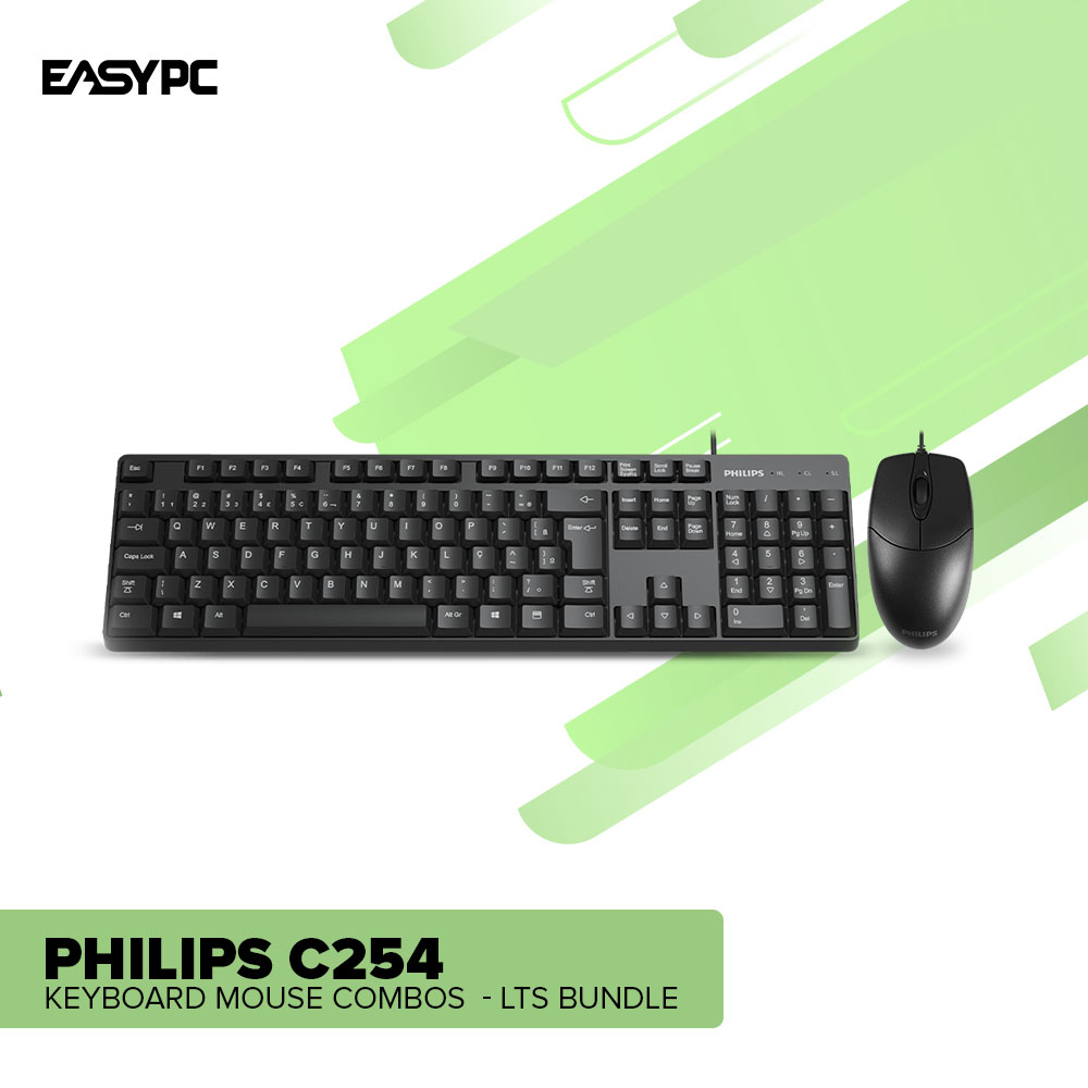 EasyPC| Philips C254 Keyboard Mouse Combos - LTS Bundle | Shopee ...