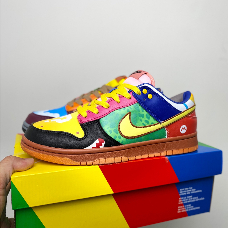 【Size 36-46】Andrew Chiou x Nike Dunk Low “Mario” Casual Sneakers Shoes ...