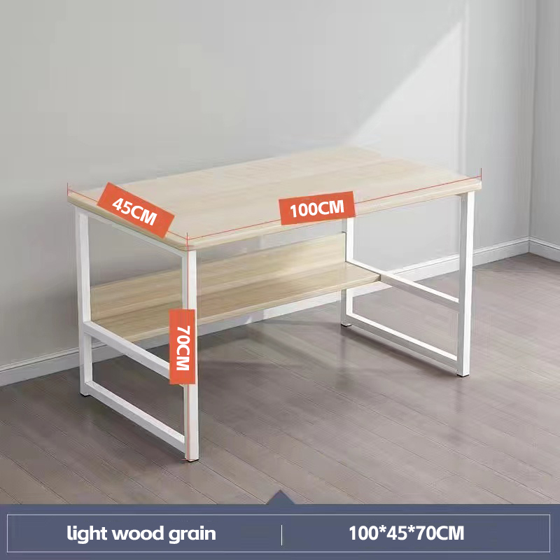 2 Layer Office Study Desk Widen Modern Student Desk PC Table Desktop ...
