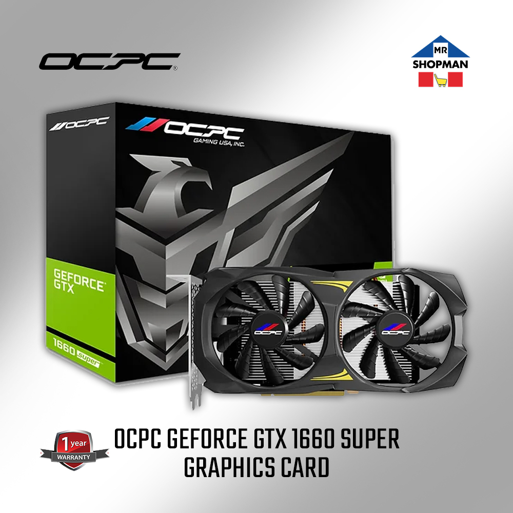 OCPC Geforce GTX 1660 Super 6Gb GDDR6 Graphics Card GPU | Shopee ...
