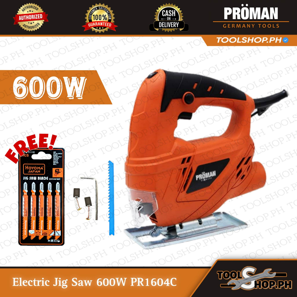 PROMAN / METAWORKZ Electric Jig Saw 600W with Free 6 Blade PR1604C / MW ...