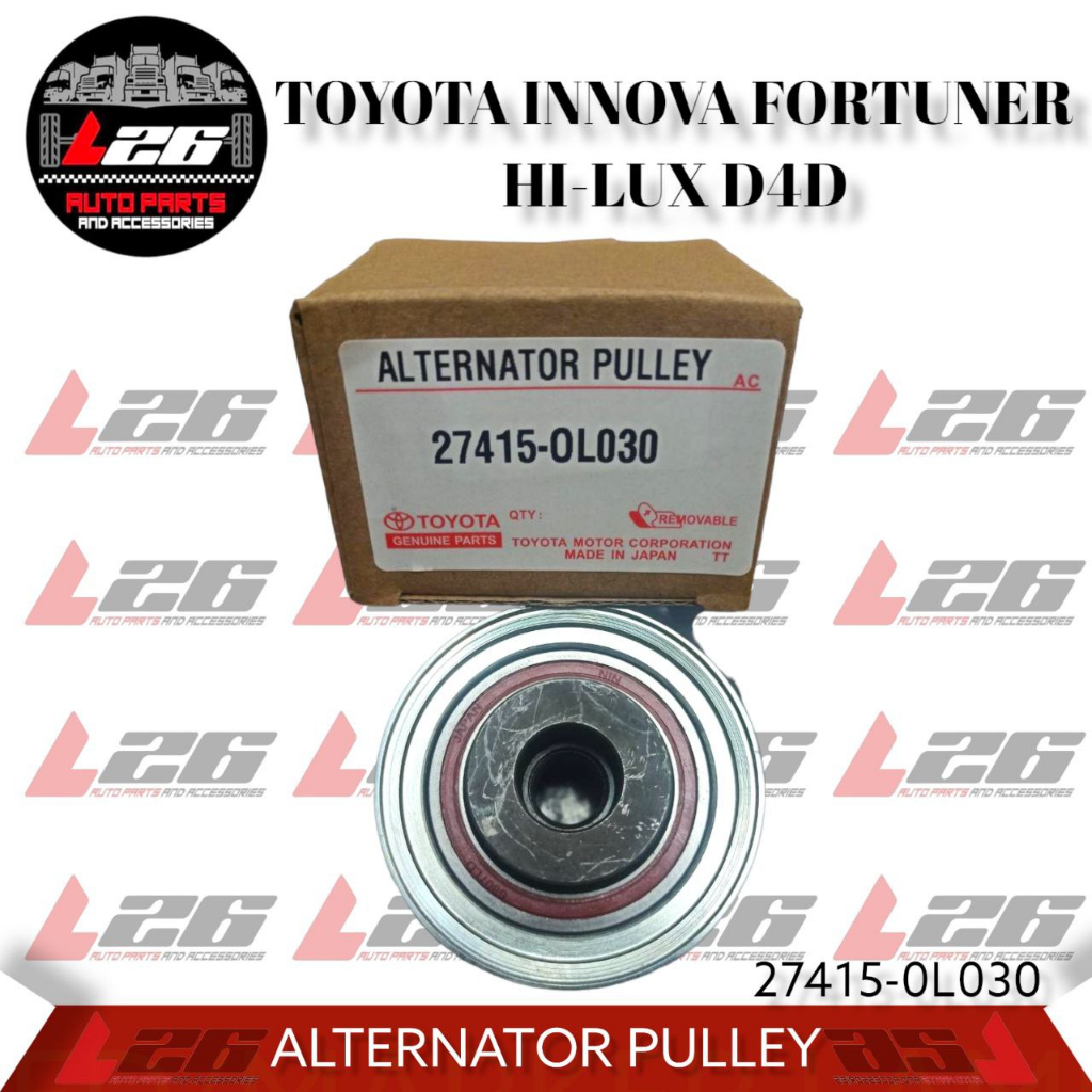 Toyota Innova Fortuner Hi-Lux D4D IDLER PULLEY BEARING ALTERNATOR (15mm ...