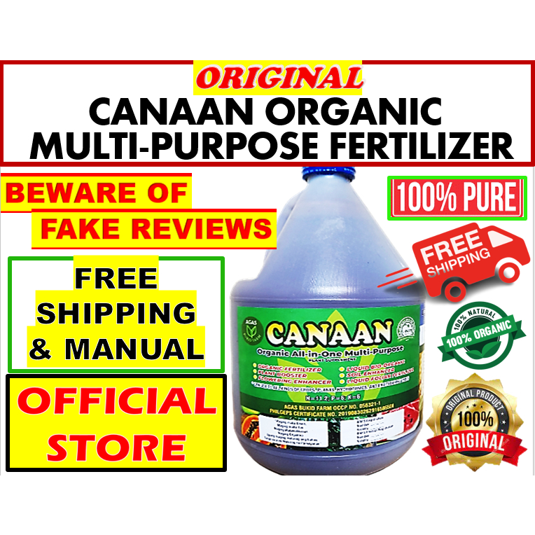 CANAAN FERTILIZER Multi Purpose Organic Foliar all in 1-INSECTICIDE ...
