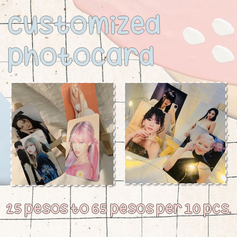 Customized Photocard/Coscard Printing (10 pcs per set) 300 gsm | Shopee ...