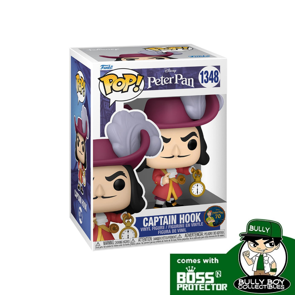 Funko POP! Disney: Peter Pan 70th - Captain Hook 1348 With Boss ...