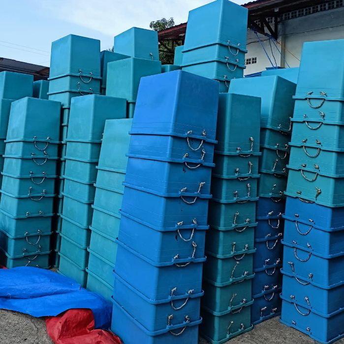 3PCS SQUARE BANYERA FISH CRATE WASH BASIN 2COLORS | Shopee Philippines