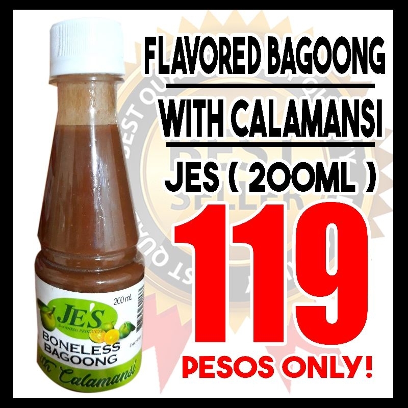 Best for Sawsawan Boneless Flavored Bagoong ( With Calamansi ) 200ML ...