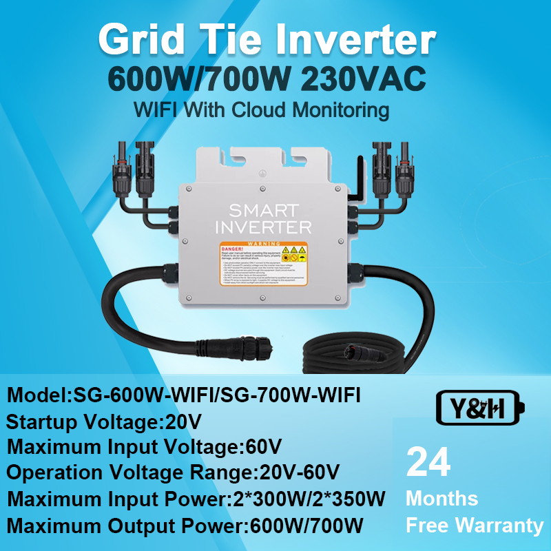Y&H 600W/700W Grid Tie Micro Inverter with WIFI Communication ...