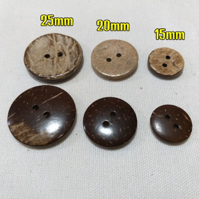 20 PIECES BUTTONS (COCONUT SHELL BUTTONS) | Shopee Philippines