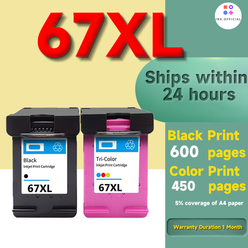 HP 67 ink HP67 black HP67XL ink cartridge For HP 2724 2725 2722 2723 ...