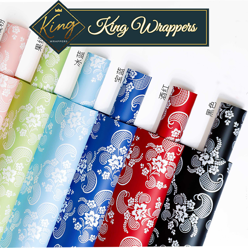 20pcs per pack Flower Bloom Design Flower Bouquet Wrapper Floral ...