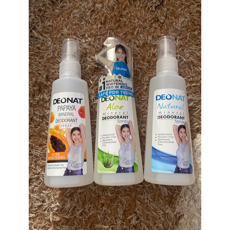 Deonat Natural Mineral deodorant spray 100ml | Shopee Philippines
