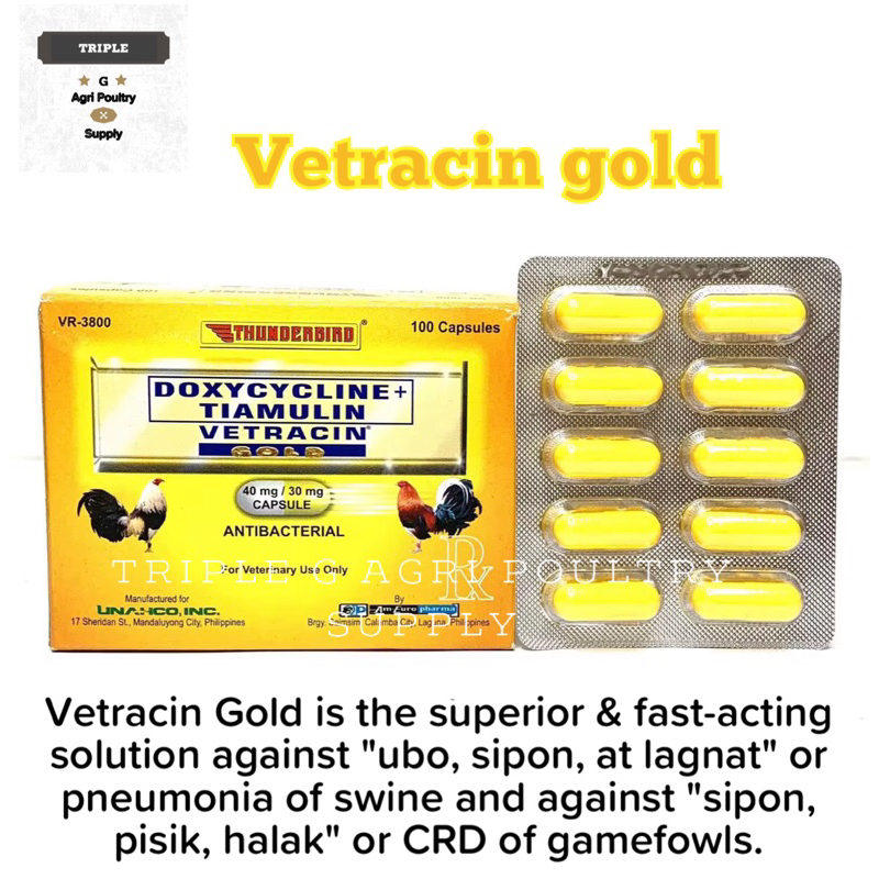 Vetracin gold capsule - 10pcs (isang banig) | Shopee Philippines