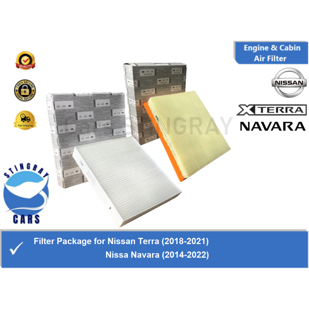 Combo Air Filter and Cabin Filter Nissan Terra (2018-2021), Nissan ...