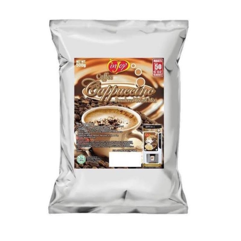 Injoy Vendo Powders 500g= milk chocolate,cappuccino, white coffee, 3 ...