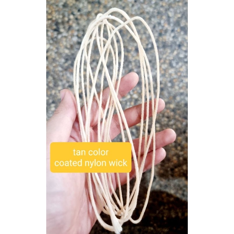 Nylon Wick coated with wax 1meter can be use in making candle in the ...