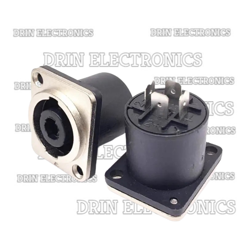 Per Piece Square Speak-on Chassis Mount Pcb Mount Speakon 4PIN w/ Metal ...
