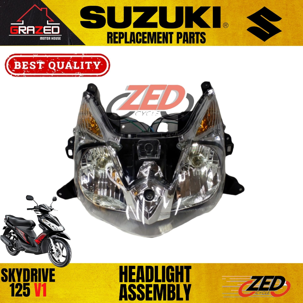 HEADLIGHT ASSEMBLY for Suzuki Skydrive 125 (Replacement) | Shopee ...