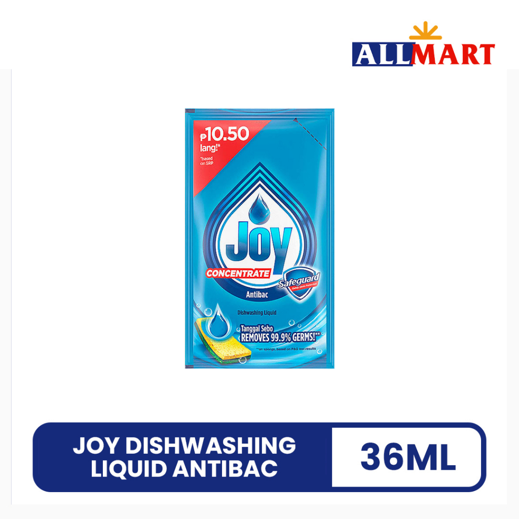 Joy Dishwashing Liquid Antibac 36ml - AllMart Online Grocery | Shopee ...