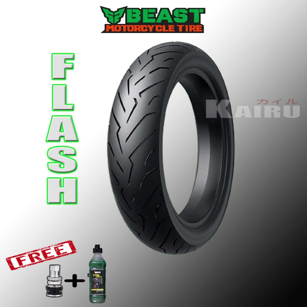 RIM 14 TL BEAST TIRE MOTORCYCLE TIRE " BEAST FLASH P6240 " TUBELESS TL ...