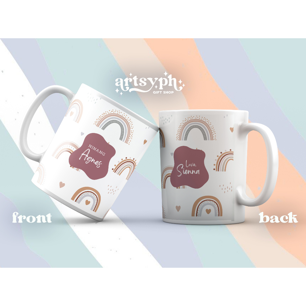 ARTSY PH - Personalized Customized Aesthetic Baptism Birthday Mugs 11oz ...