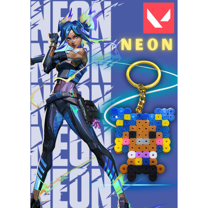 Valorant Inspired Pixel Keychains Perler Handmade beads Reyna Phoenix ...