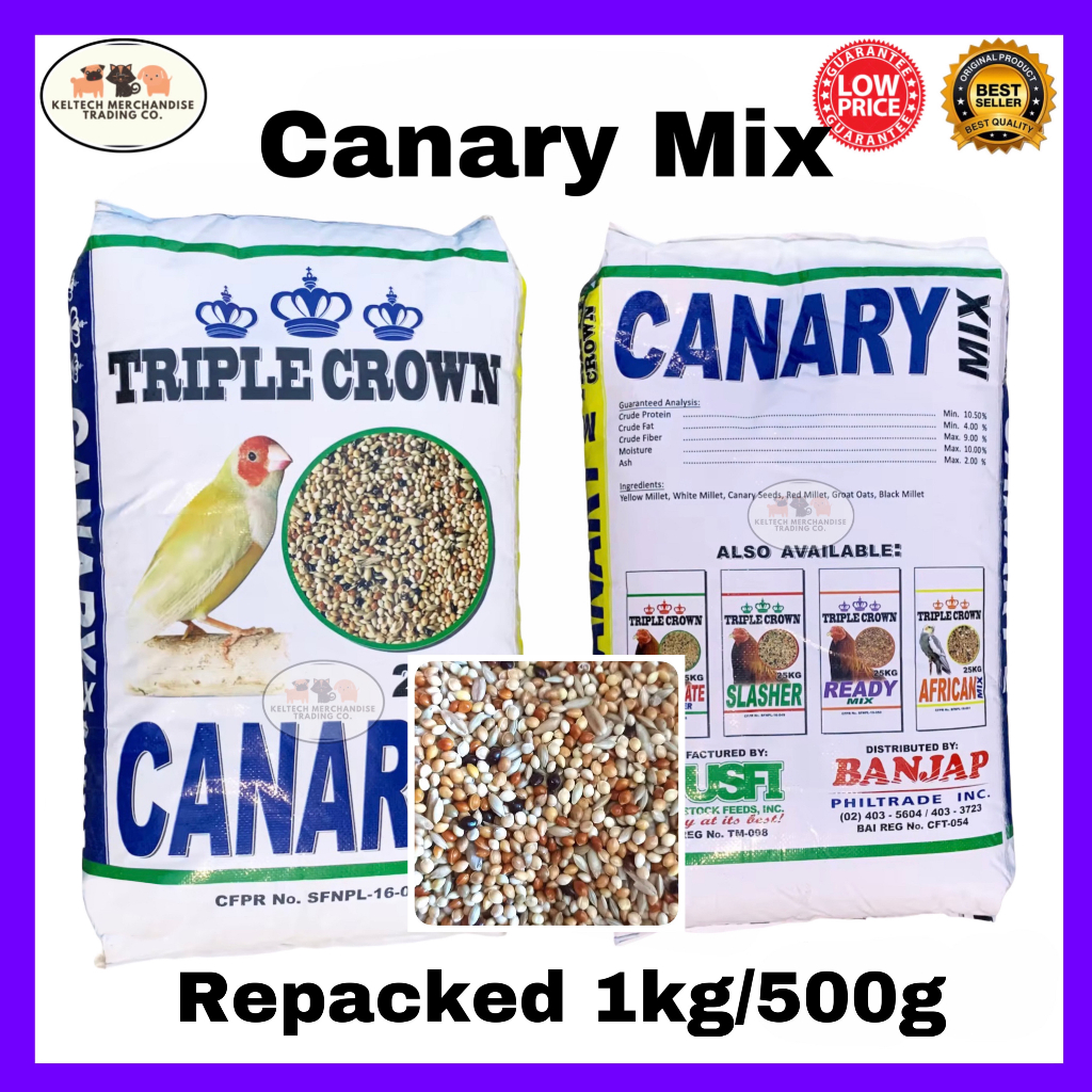 Triple Crown Canary Mix Bird Feed Food - Parrot, Lovebirds, Birds ...