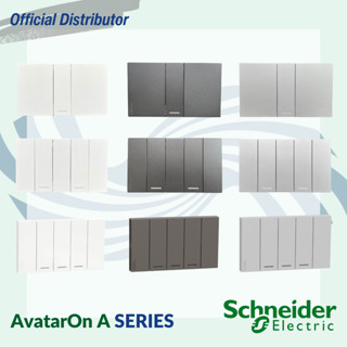 Schneider AvatarOn A 2"x4" 16AX 250V 1/2/3 Gang 1 Way Single Switch ...