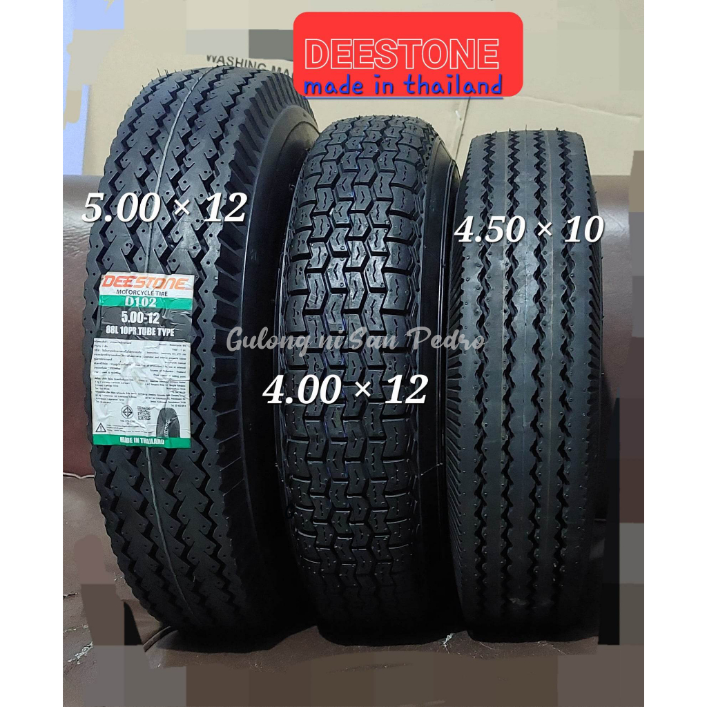 DEESTONE 5.00X12, 4.00X12. 4.50X10 TUBE TYPE | Shopee Philippines