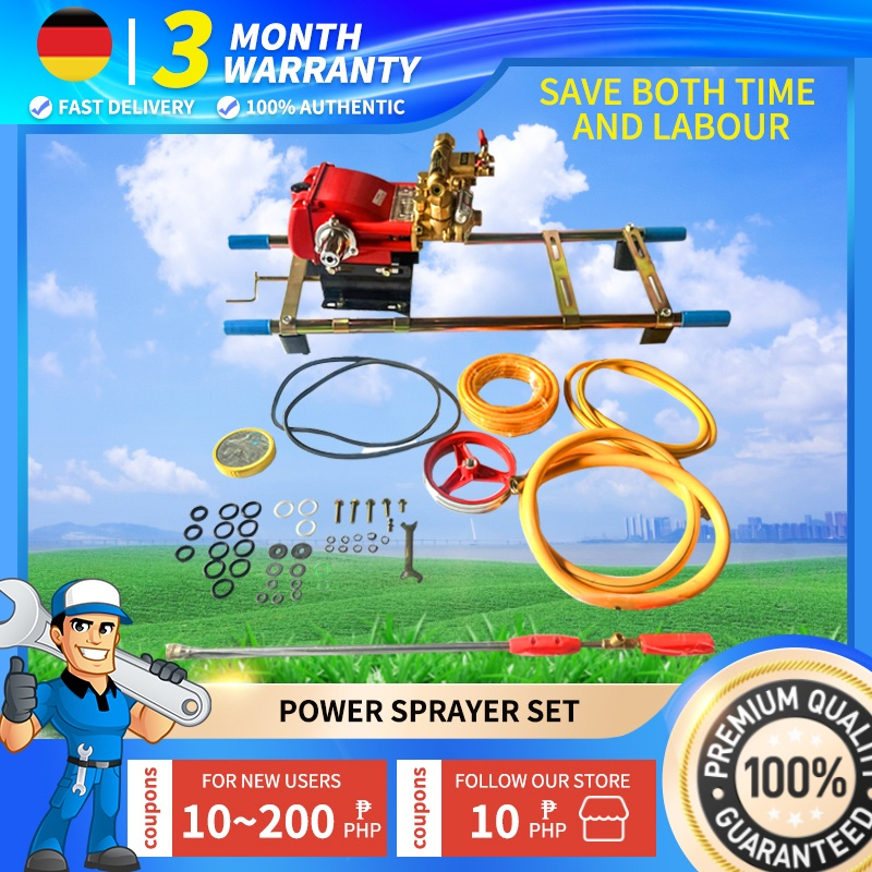 Power Sprayer Pump Set With Accessories Engine 6.5HP/Motor1.5HP Spray ...