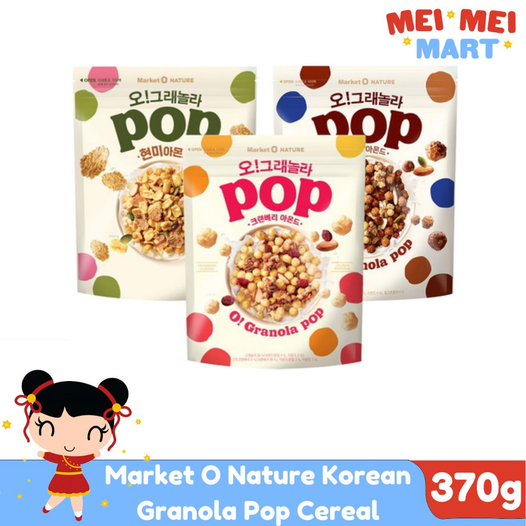 Market O Nature Korean Granola Pop Cranberry Almond Choco Almond Cereal ...
