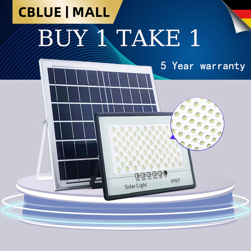 CBLUE Solar Flood Lights IP67 Outdoor Waterproof Solar Street Light ...