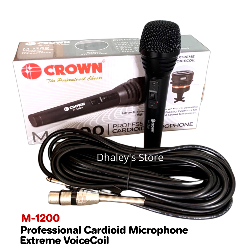 Crown M-1200 Wired Microphone Professional Cardioid Microphone High ...